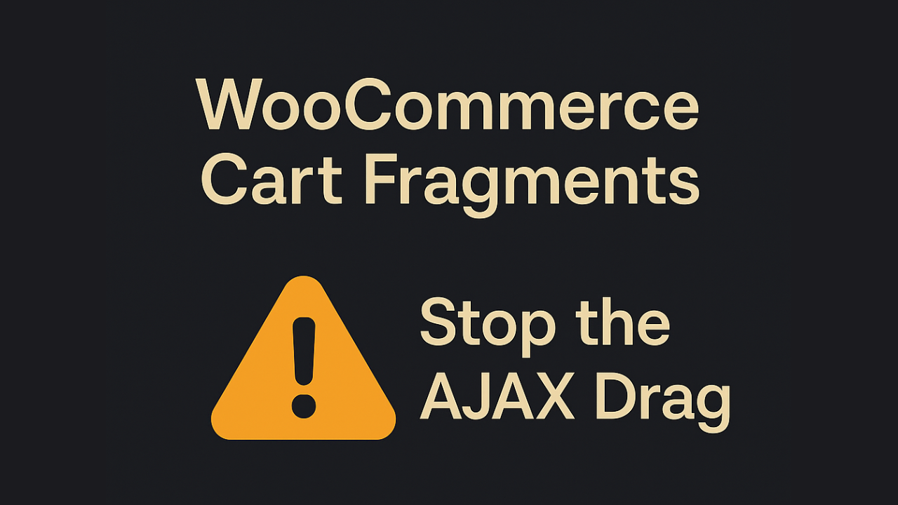 WooCommerce Cart Fragments: Stop the AJAX Drag - Pofii Insights
